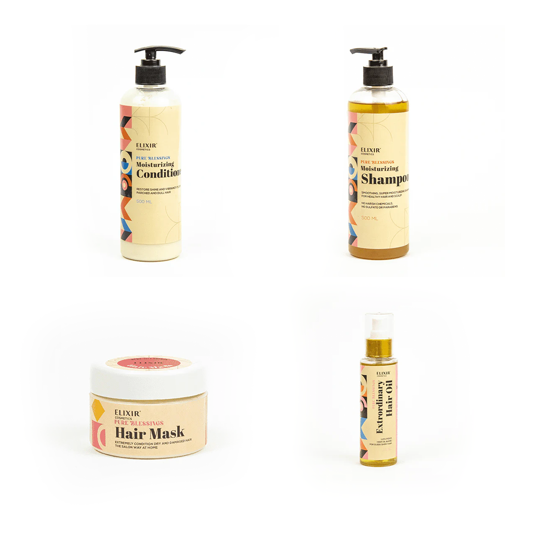 Mini Hair Kit 500ml (Hair Oil) – Elixir Remedies